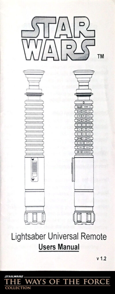 Luke Skywalker Lightsaber Universal Remote Control - The Ways of the Force